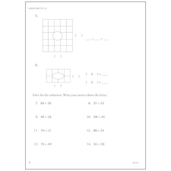 Delta-Student Pack - Intermediate Math Materials
