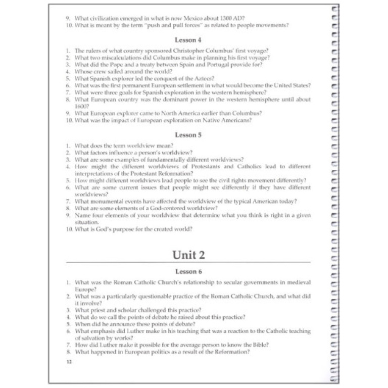 Notgrass Exploring America (Student Review Book)